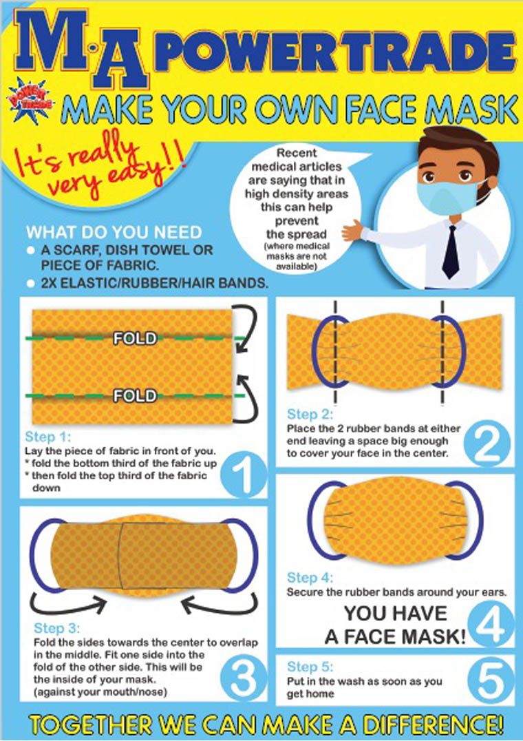 COVID-19 - DIY Face Mask - MA Powertrade